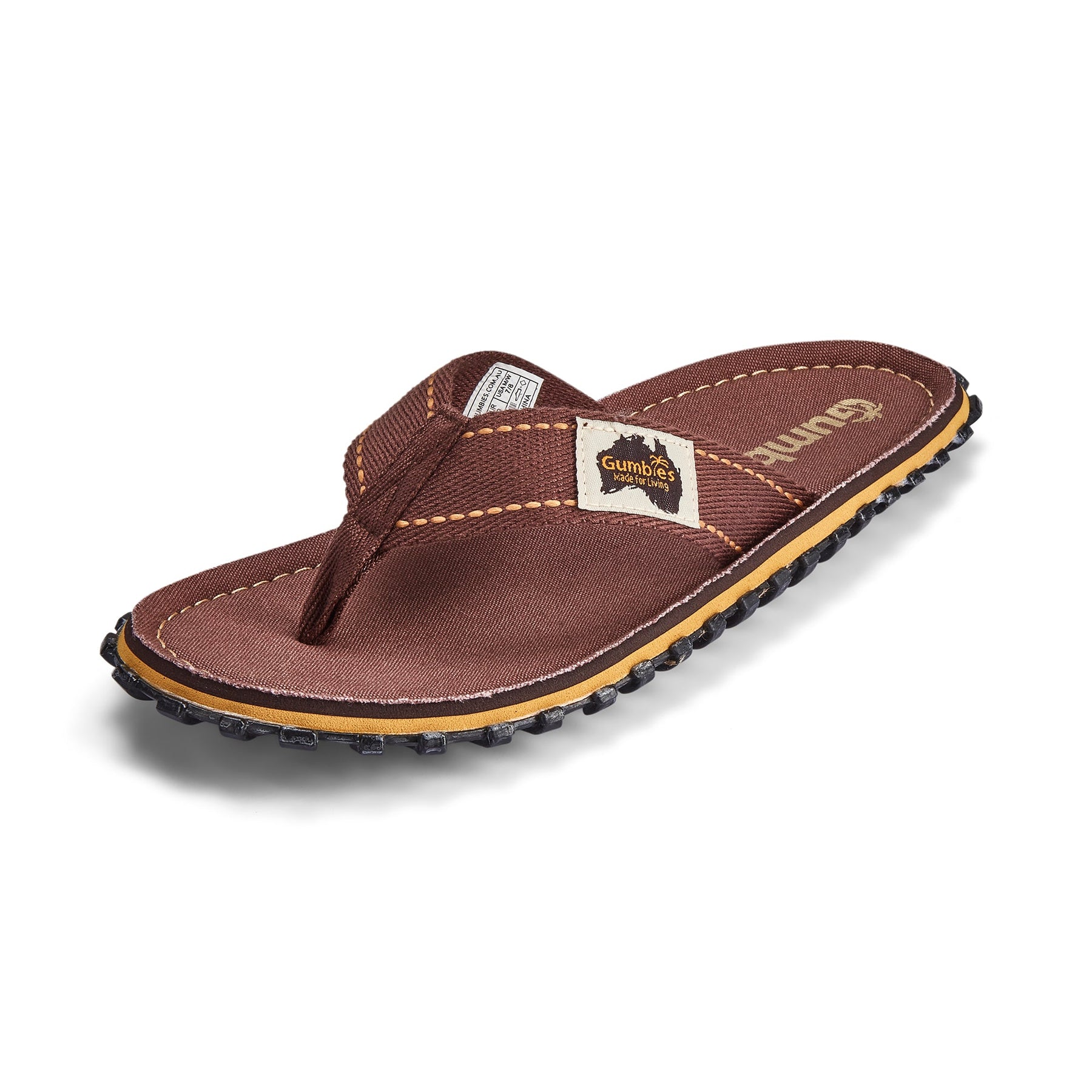 Islander Flip-Flops - Men's - Classic Brown – Gumbies USA